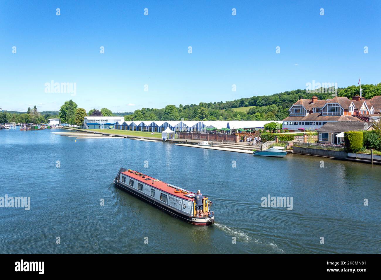 Leander Rowing Club and preparations for Henley Regatta by River Thames ...