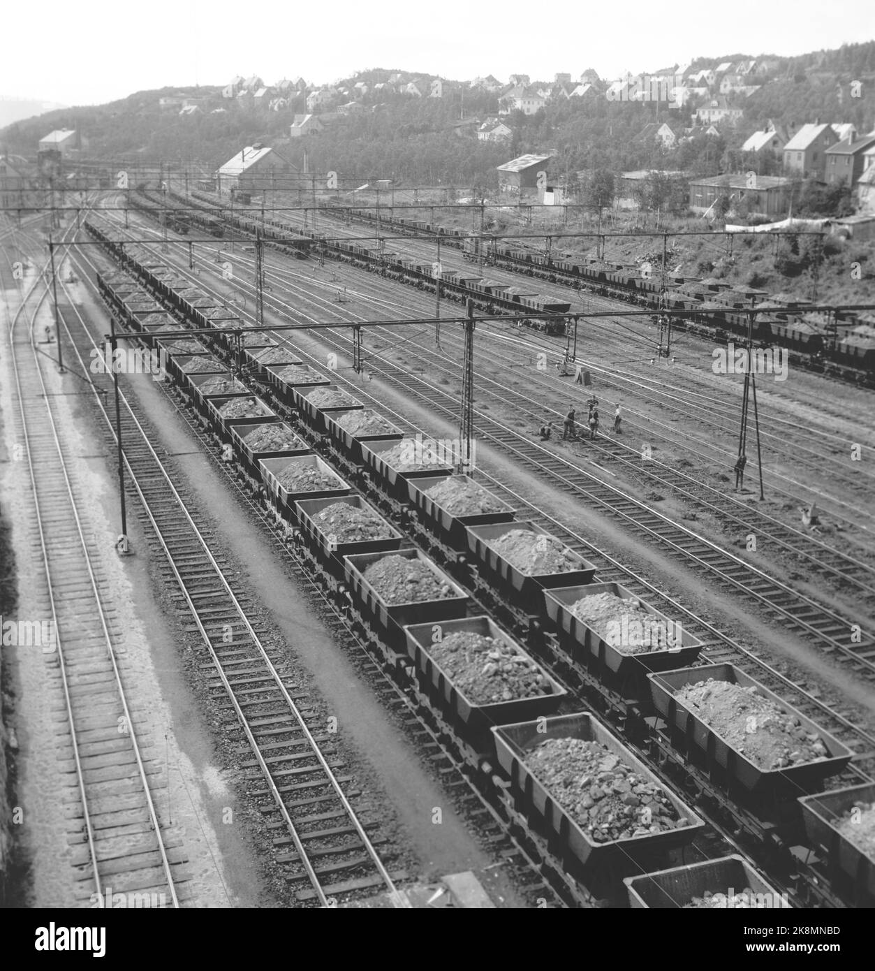 Narvik 19471115. The rebuilding of ore transport with the Ofotbanen and ...
