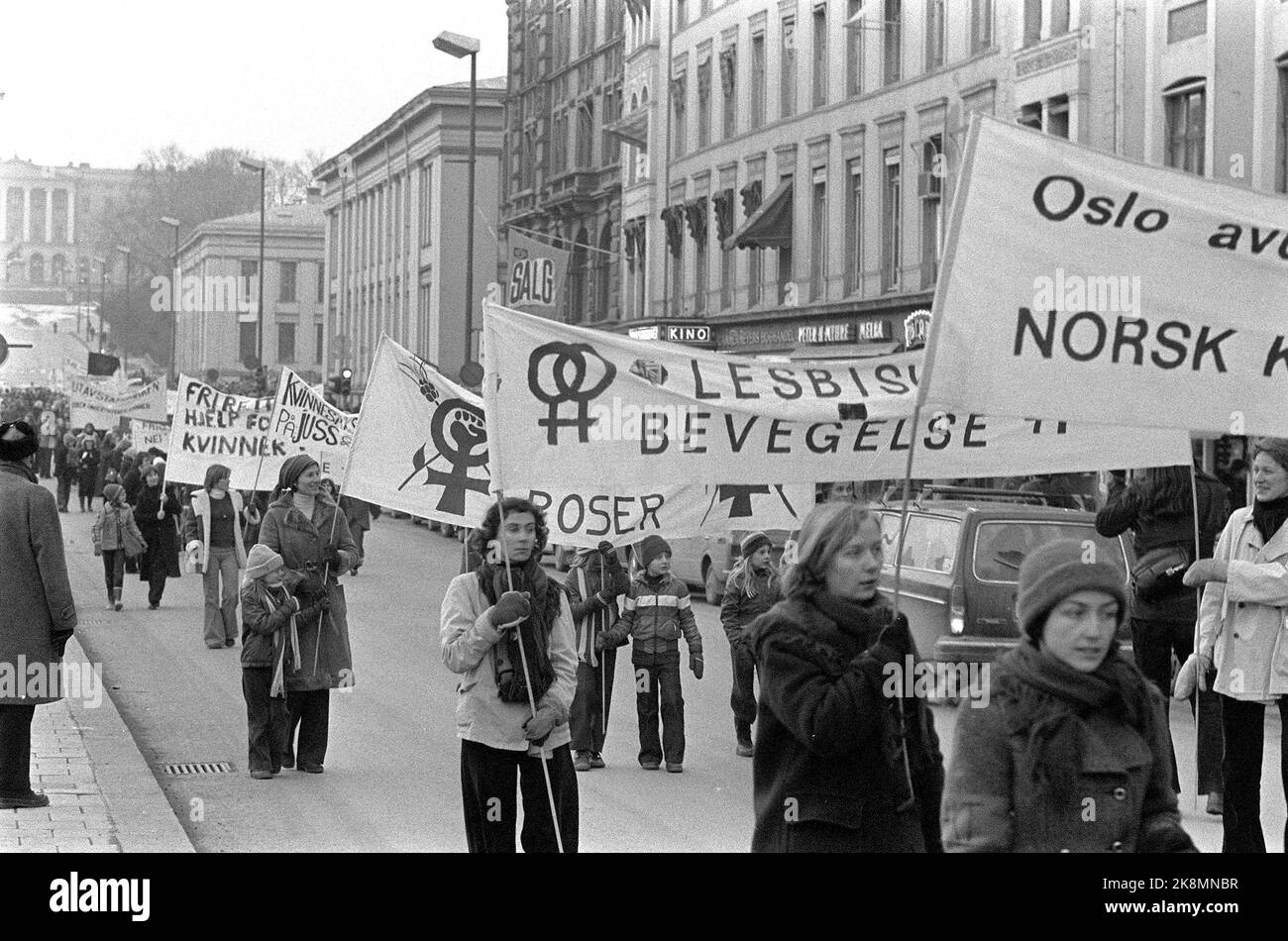 Women go by train on womens day in oslo photo hi-res stock photography ...