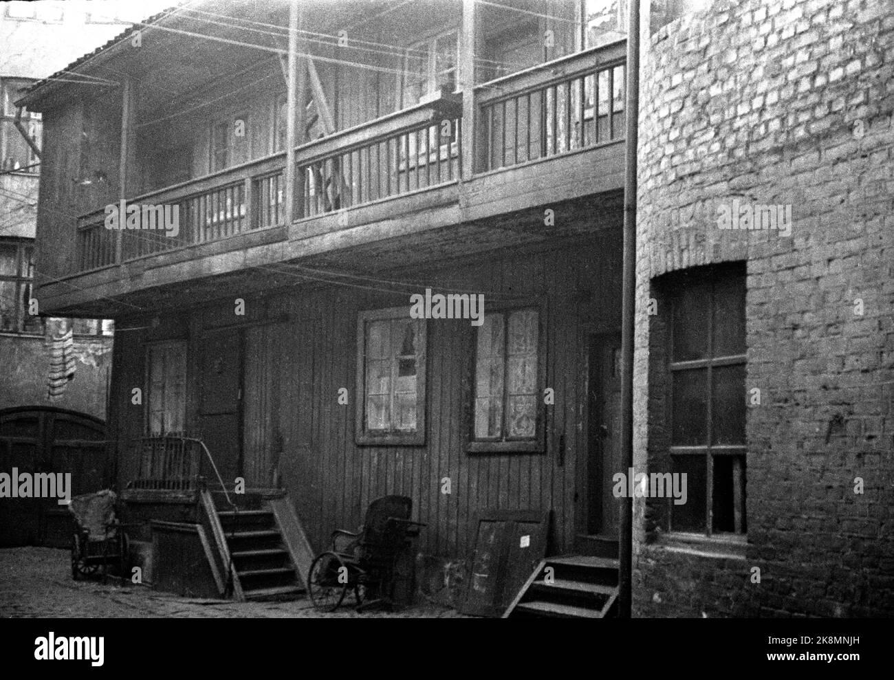 Oslo 1933 Some of the old buildings in Hammersborg before demolition ...