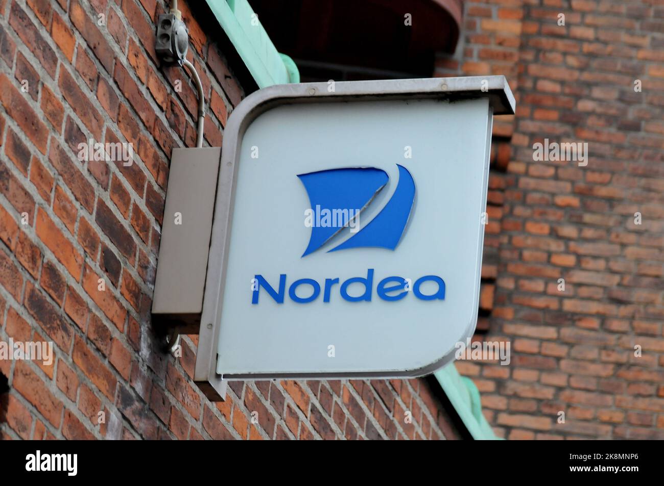 Copenhagen /Denmark/24 October 2022/Nordea bank branch building in ...