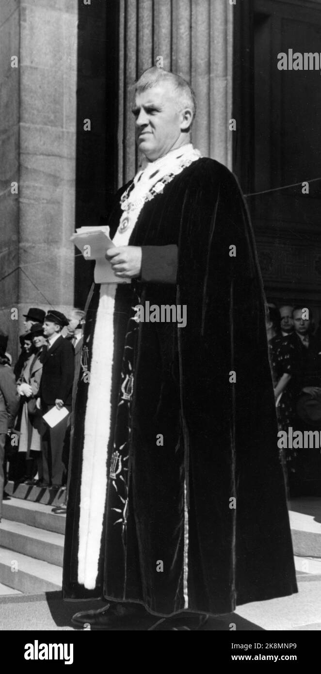 Oslo 19400815 university of oslo immatriculation the universitys ...