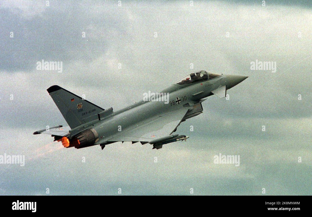 The defense was presented with the new Eurofighter at Rygge Air Station ...