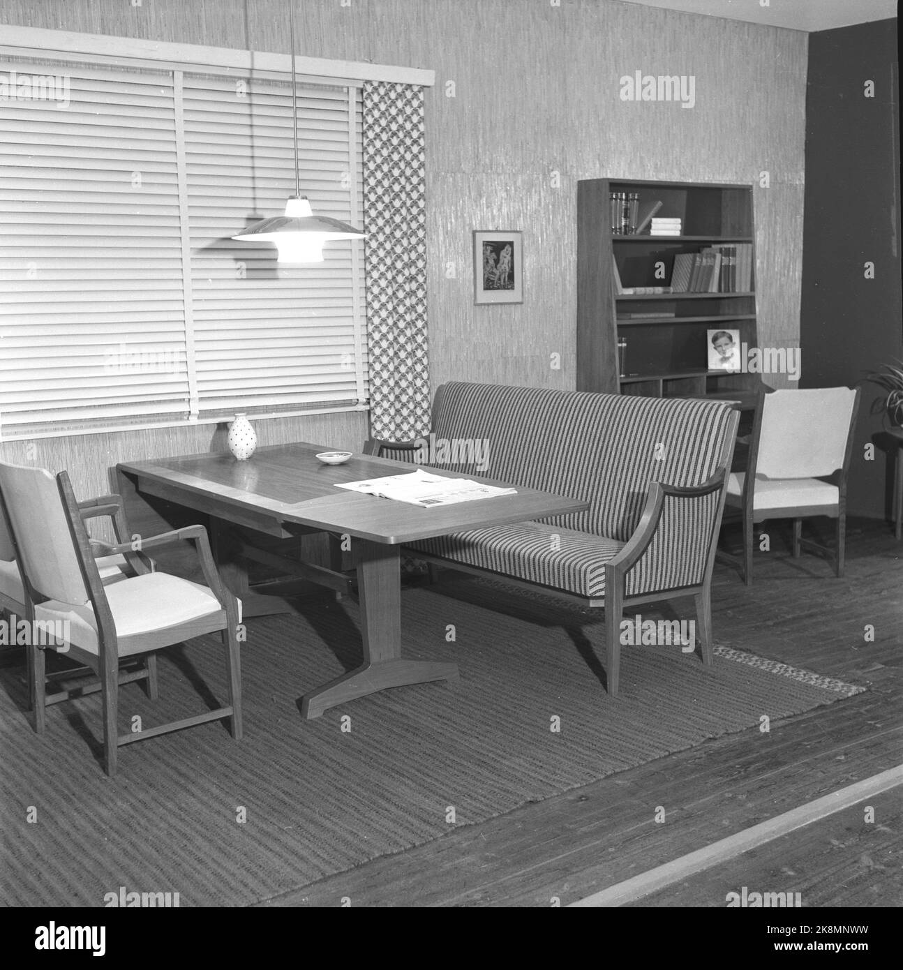 Table chair lamp in Black and White Stock Photos & Images - Alamy