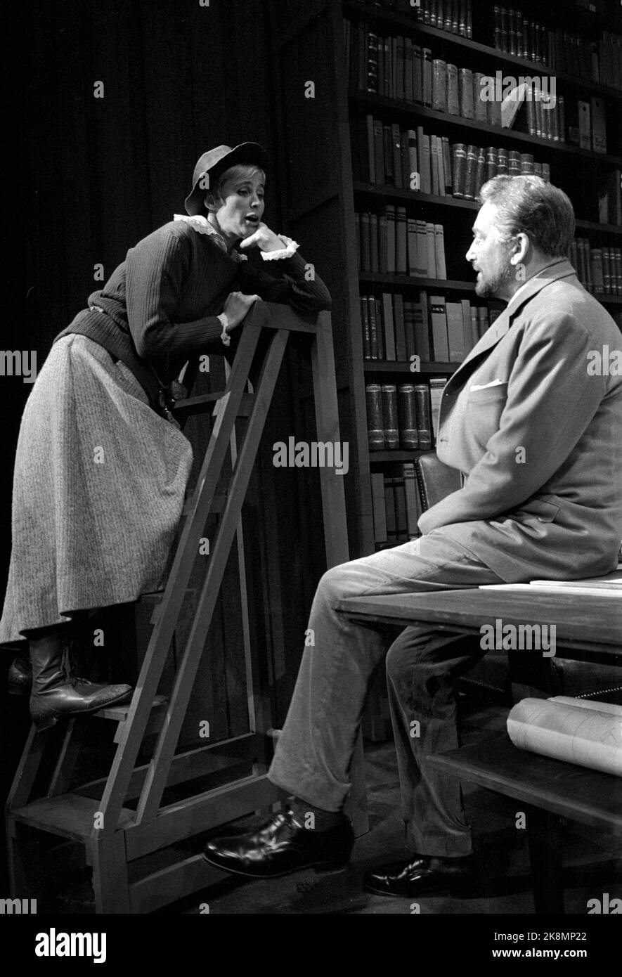 Oslo 19690904 Henrik Ibsen's plays "Builder Solness" is set up at the ...