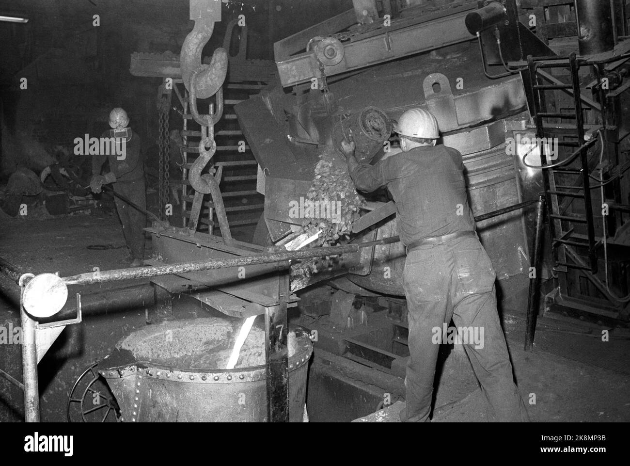 Oslo 19740109. Foss Ironworks in Oslo, interiors, work pictures ...