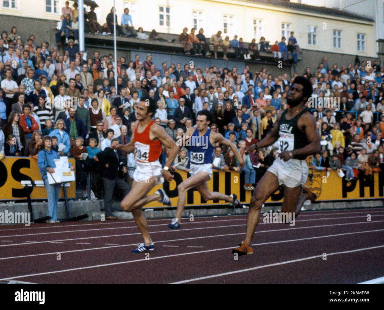 Oslo August 1972 International Athletics Conference at Bislett, for ...