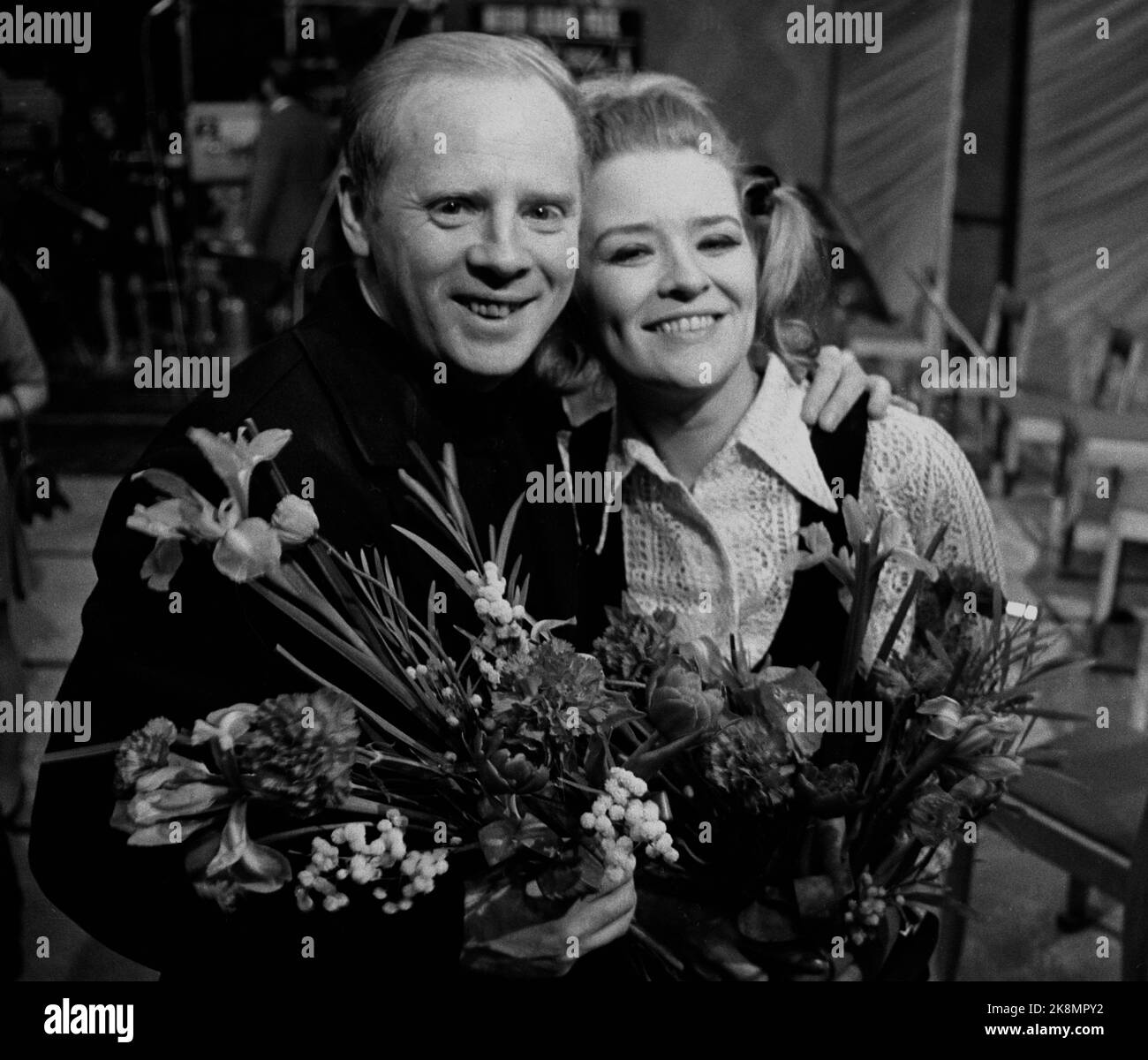 Oslo 19690310 Melodi Grand Prix in NRK Television is won by Kirsti ...