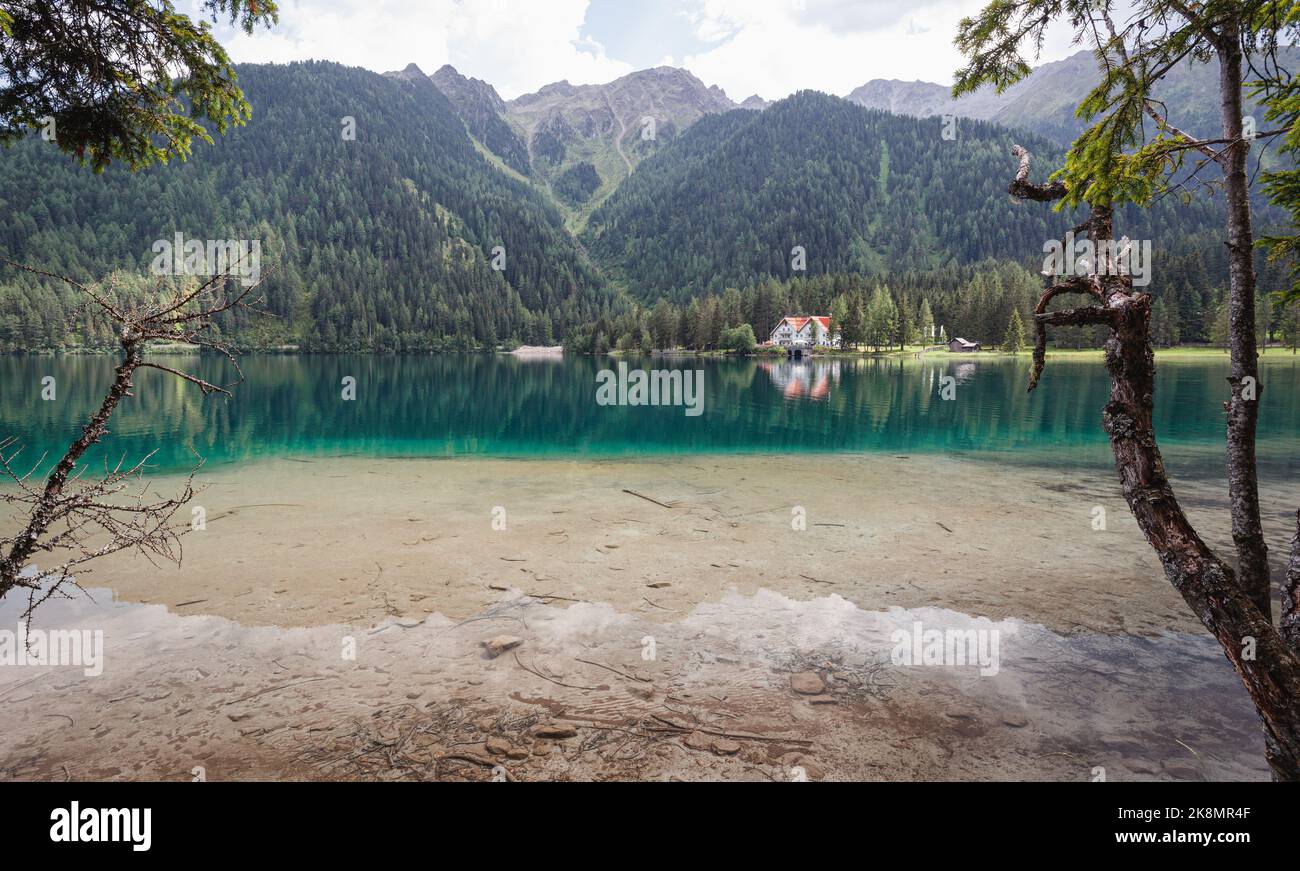 Dolomites - Lake Anterselva near the Austrian border, Italian Tirol ...
