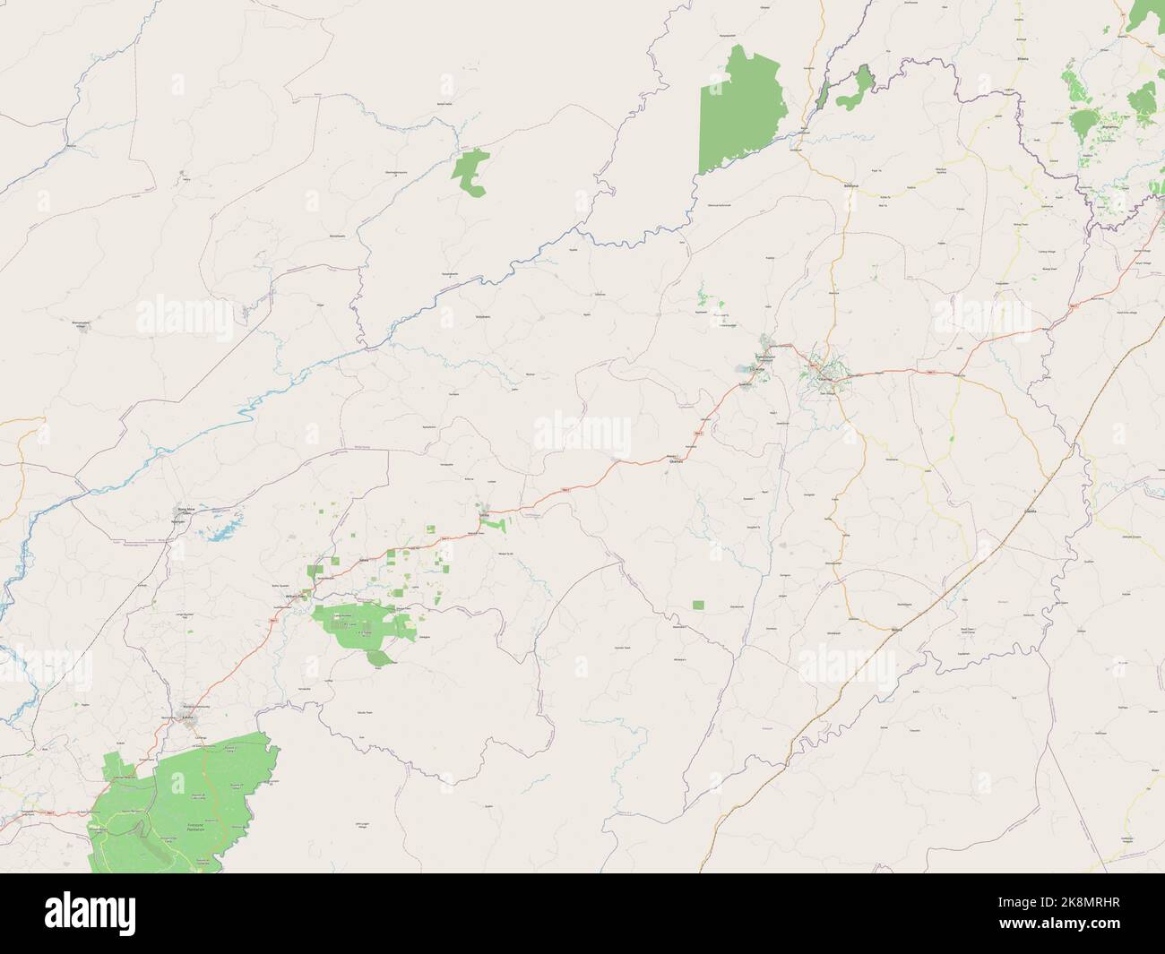 Bong, county of Liberia. Open Street Map Stock Photo - Alamy