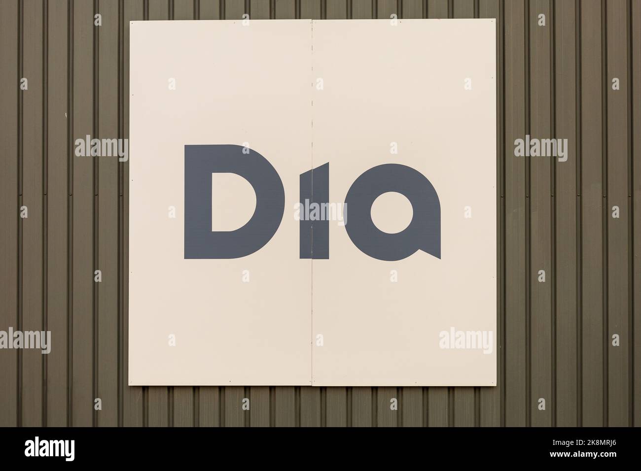 Dia Supermarket Sign in Albox, Almanzora Valley, Almeria province ...