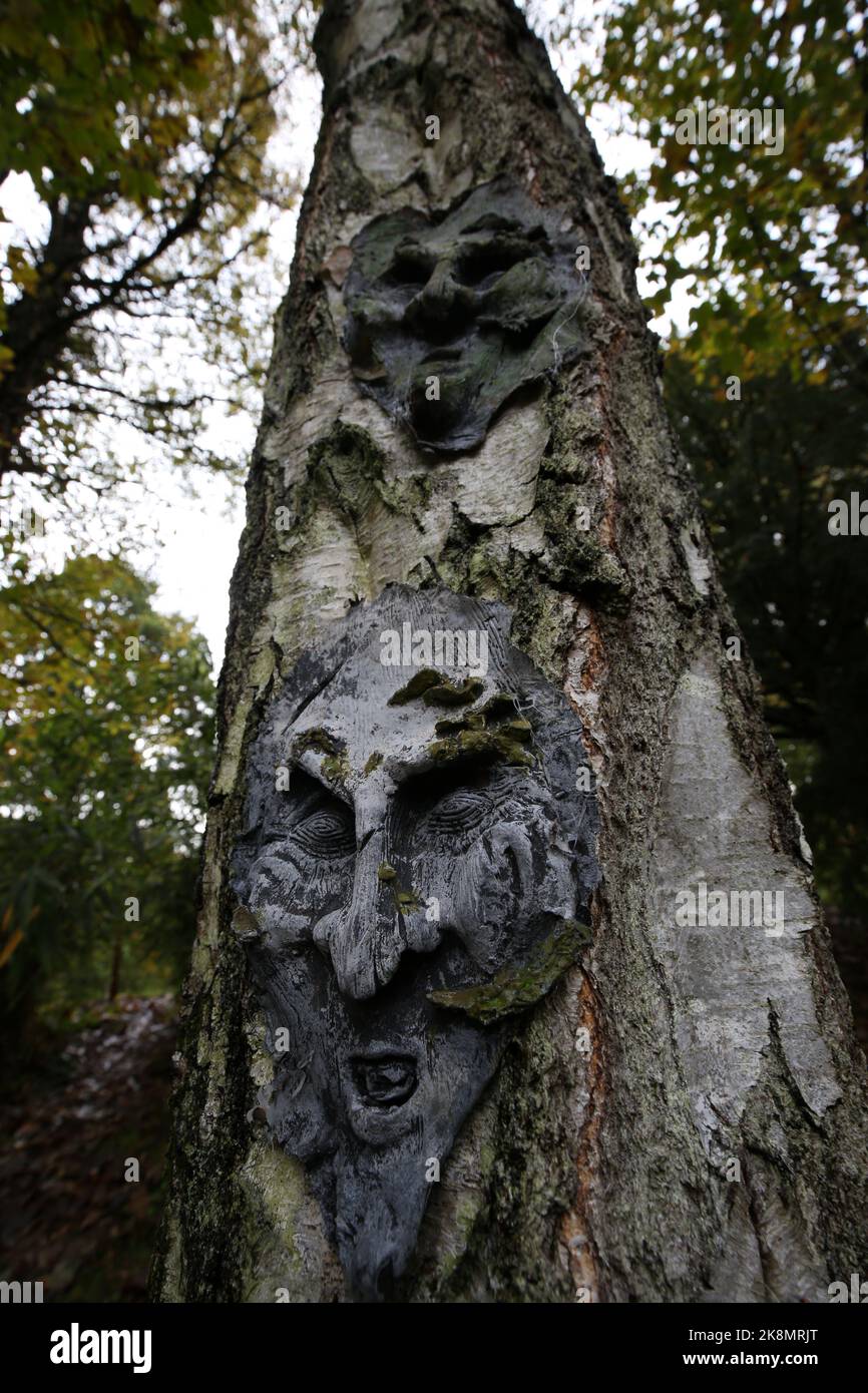 Rozelle Park, Ayr, Ayrshire, Scotland, UK. As part of the Halloween ...