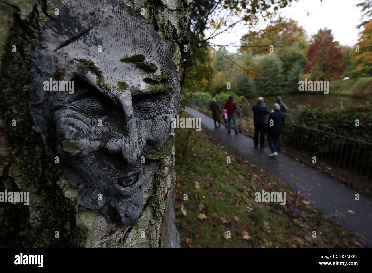 Rozelle Park, Ayr, Ayrshire, Scotland, UK. As part of the Halloween ...