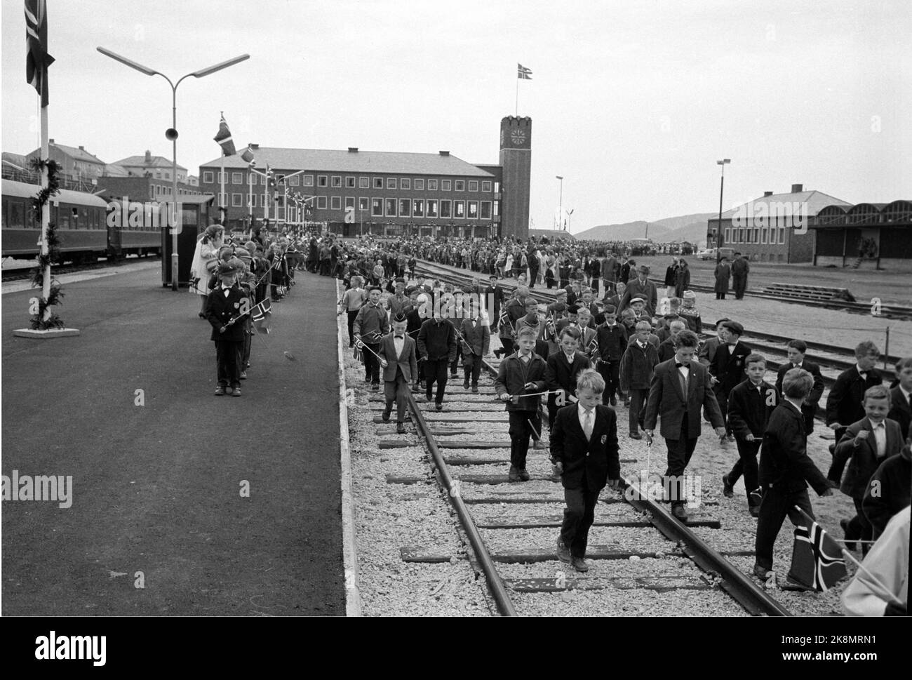 Bodo railway station Black and White Stock Photos & Images - Alamy