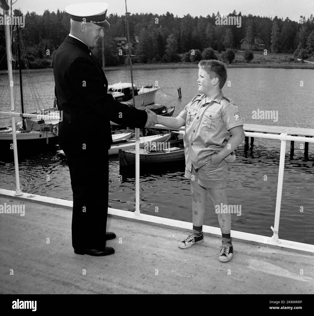 Hankø in the summer of 1956. Recording Norway's first feature film in ...