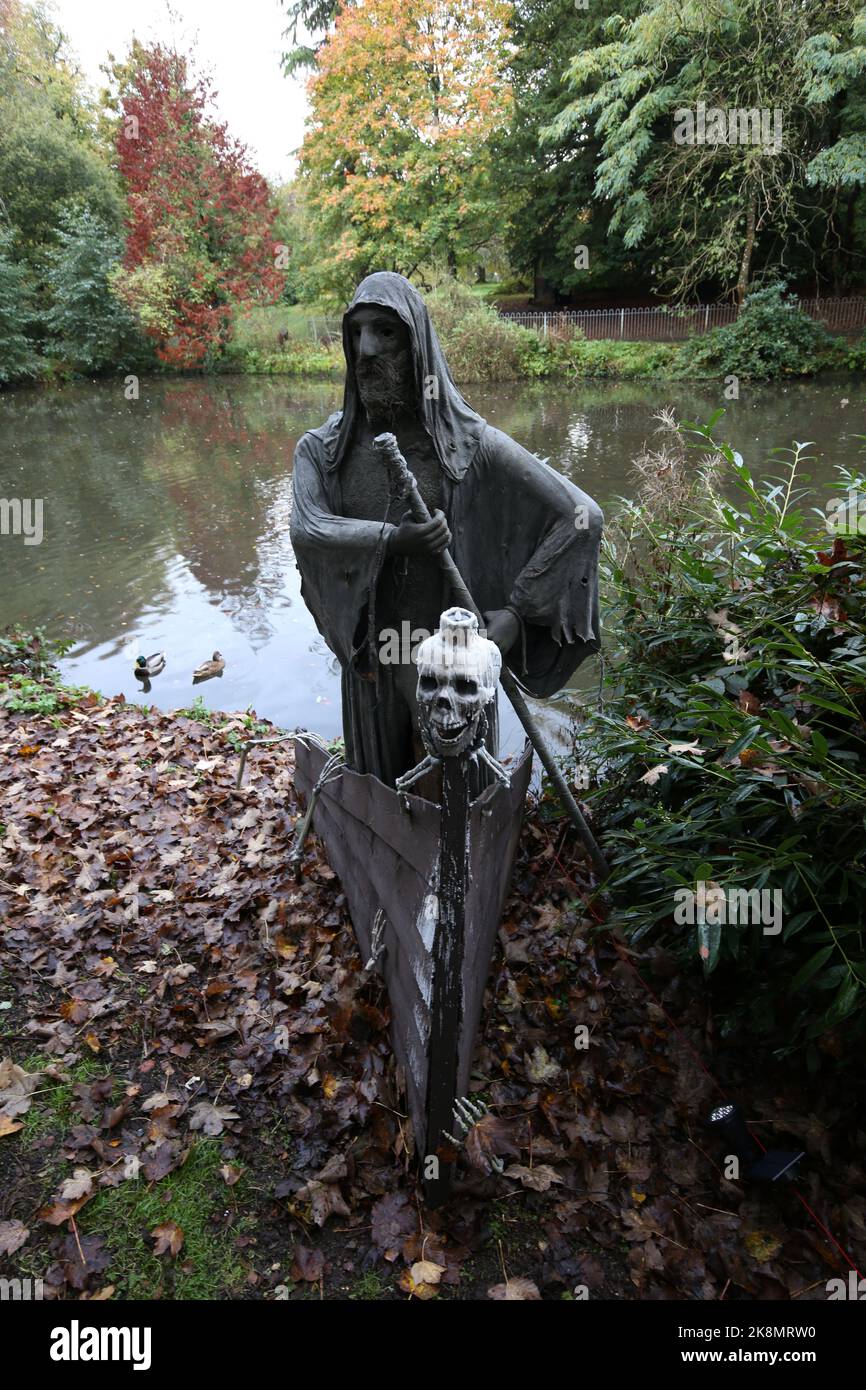 Rozelle Park, Ayr, Ayrshire, Scotland, UK. As part of the Halloween ...