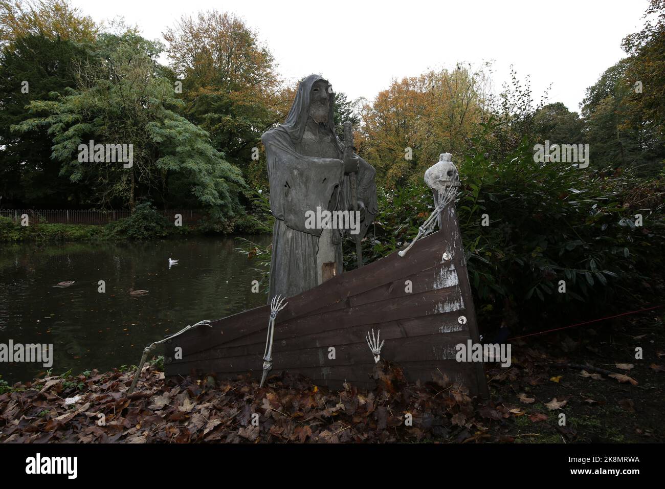 Rozelle Park, Ayr, Ayrshire, Scotland, UK. As part of the Halloween ...