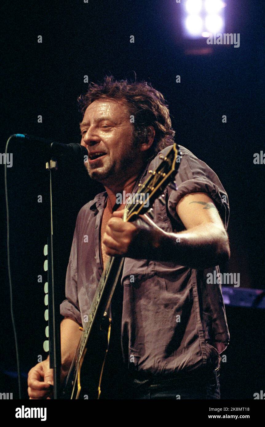 Oslo 19910807 Ulf Lundell on stage during a concert at Rockefeller ...