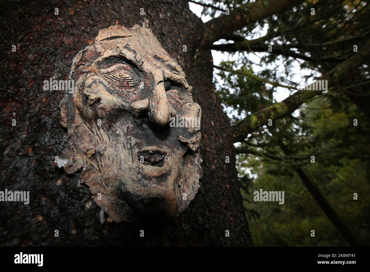 Rozelle Park, Ayr, Ayrshire, Scotland, UK. As part of the Halloween ...