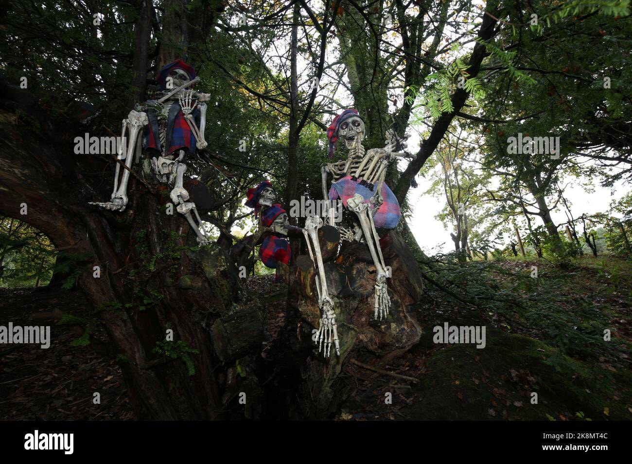 Rozelle Park, Ayr, Ayrshire, Scotland, UK. As part of the Halloween ...