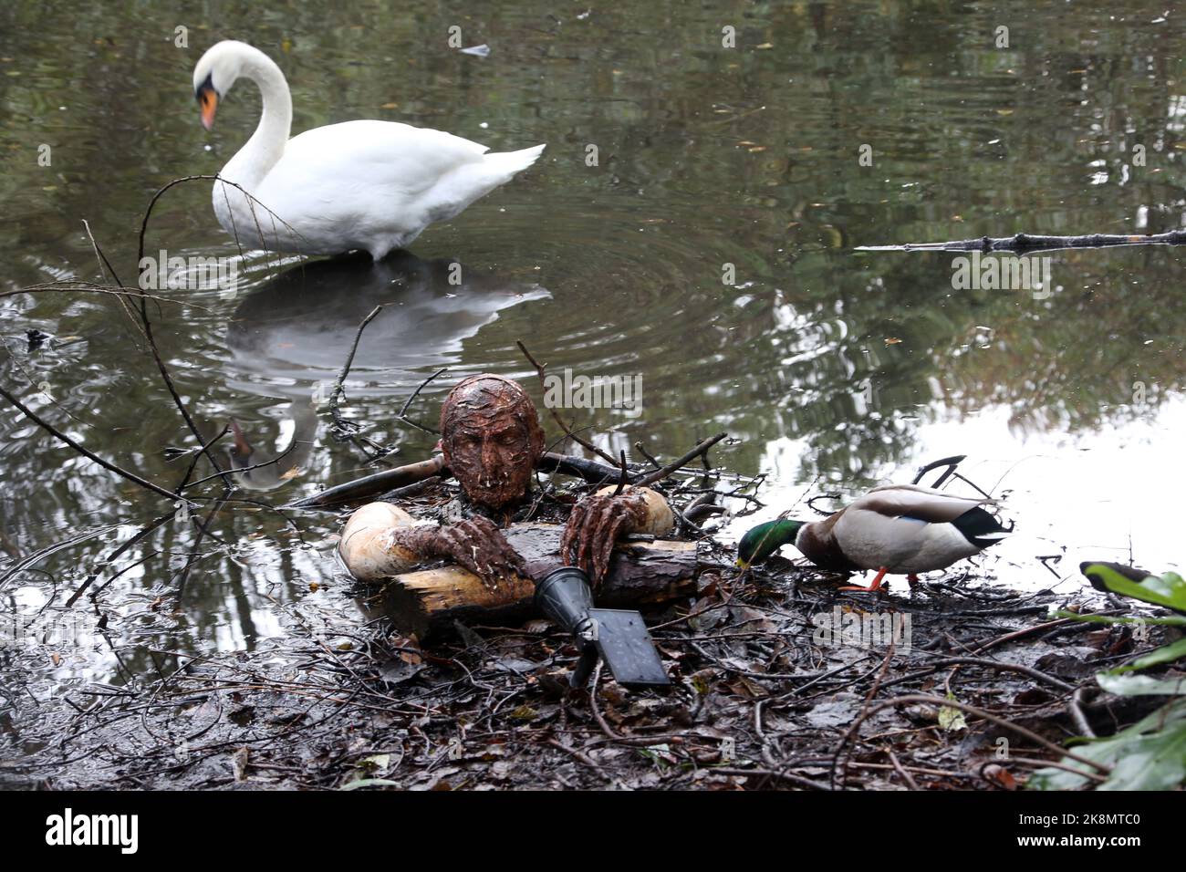 Rozelle Park, Ayr, Ayrshire, Scotland, UK. As part of the Halloween ...