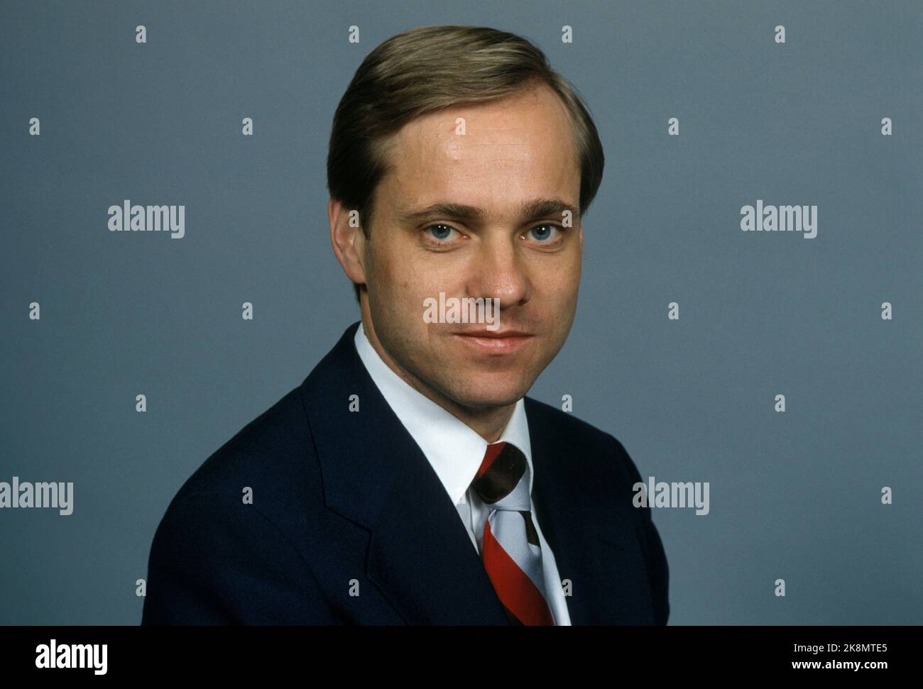 Oslo on October 27, 1984. Right-wing politician Jan Petersen. Photo ...