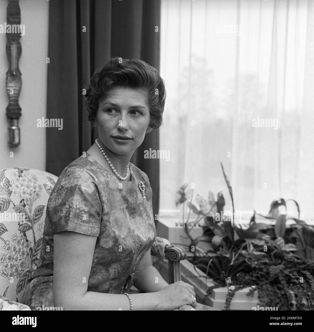 Oslo, 19650421. Princess Astrid, Mrs. Ferner. Photo: Arild Hordnes ...