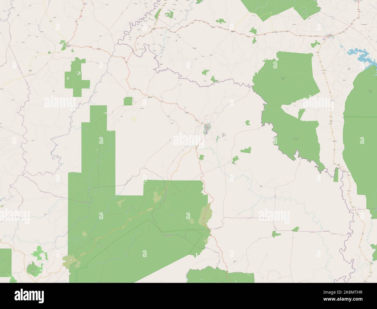 Grand Gedeh, county of Liberia. Open Street Map Stock Photo - Alamy