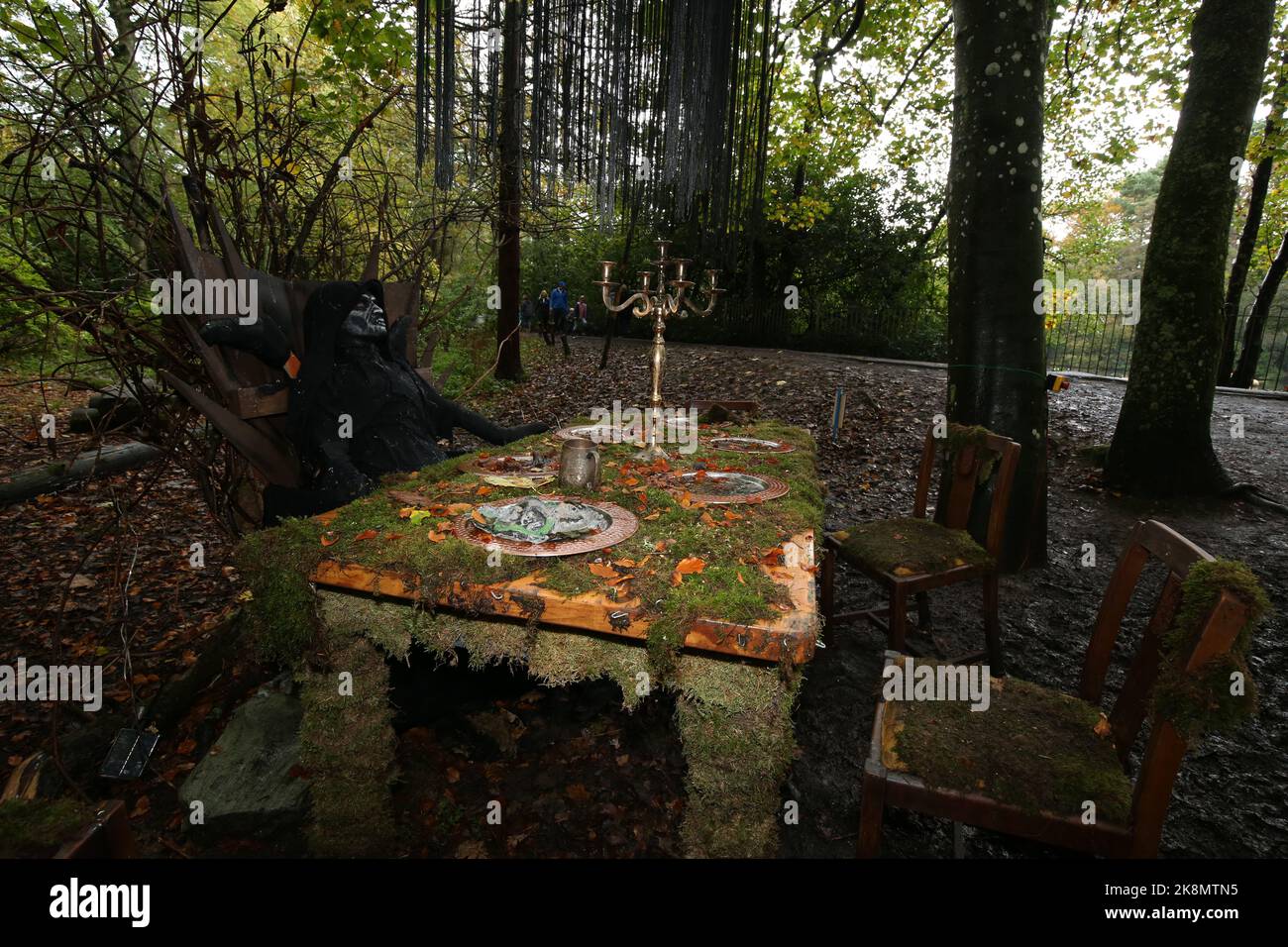 Rozelle Park, Ayr, Ayrshire, Scotland, UK. As part of the Halloween ...