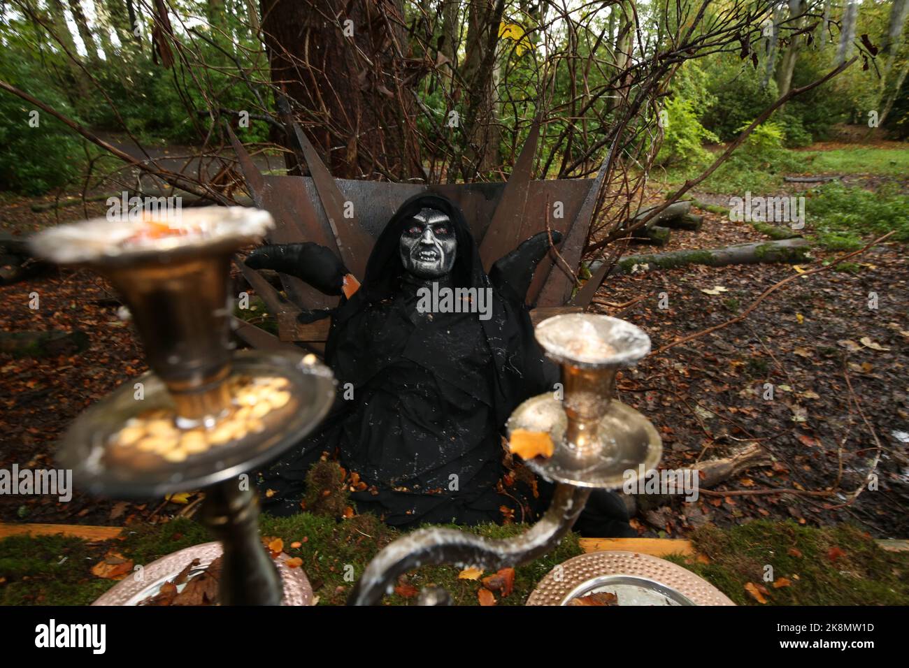 Rozelle Park, Ayr, Ayrshire, Scotland, UK. As part of the Halloween ...