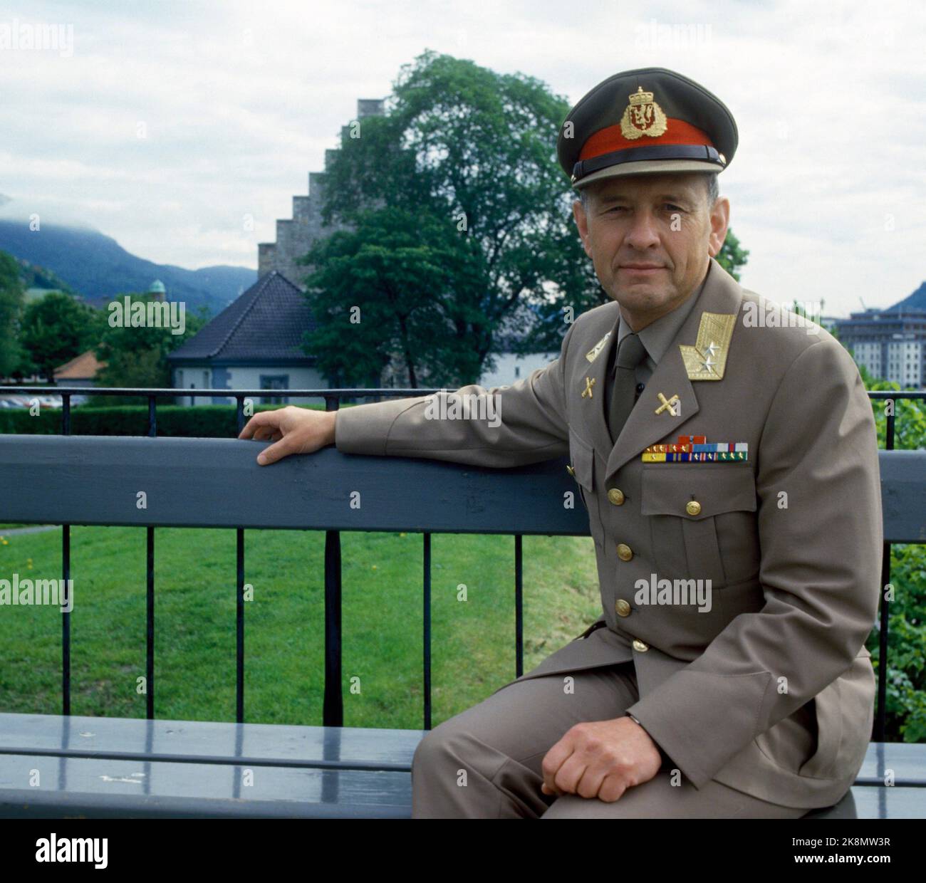 Oslo 19860606 General and Defense Chief Vigleik Eide. Photo: Vidar Knai ...