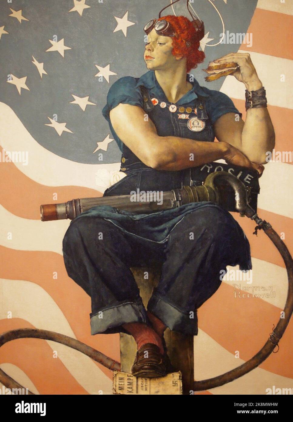 Norman rockwell rosie the riveter hi-res stock photography and images ...