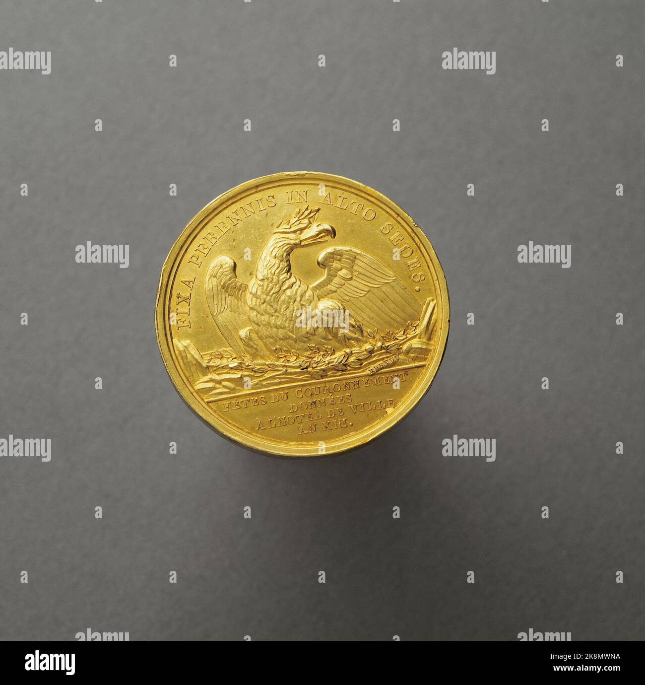 Coronation coin from the reception at the Hôtel de Ville, Paris Gold ...
