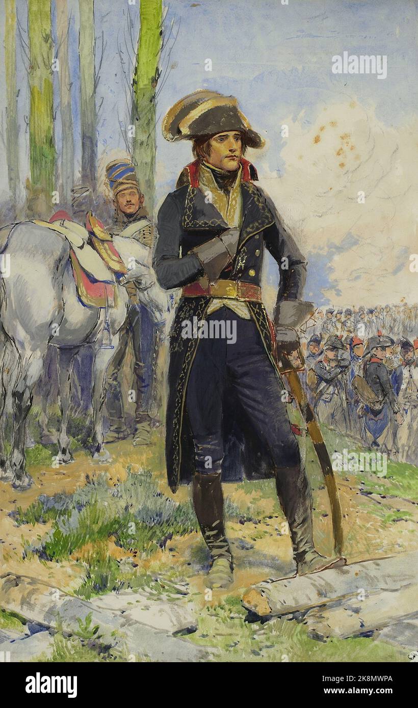 Edouard Detaille French school General Bonaparte during the first Italy ...