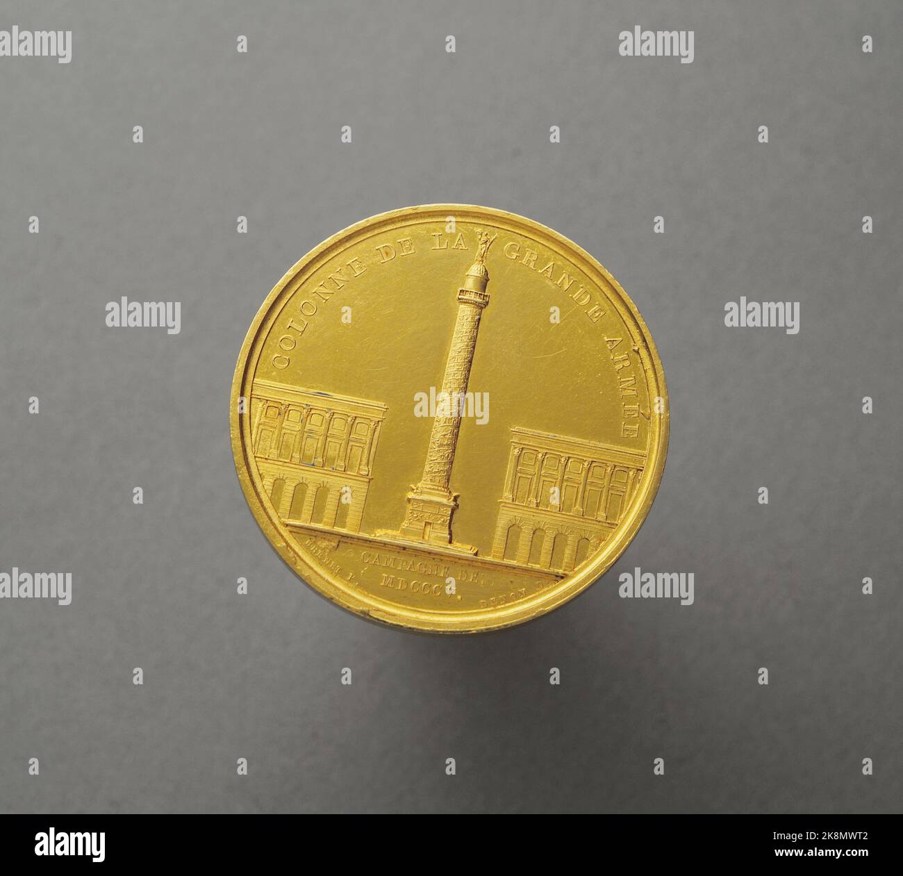 Coin module of the "Colonne de la Grande Armée" in the Vendôme square ...