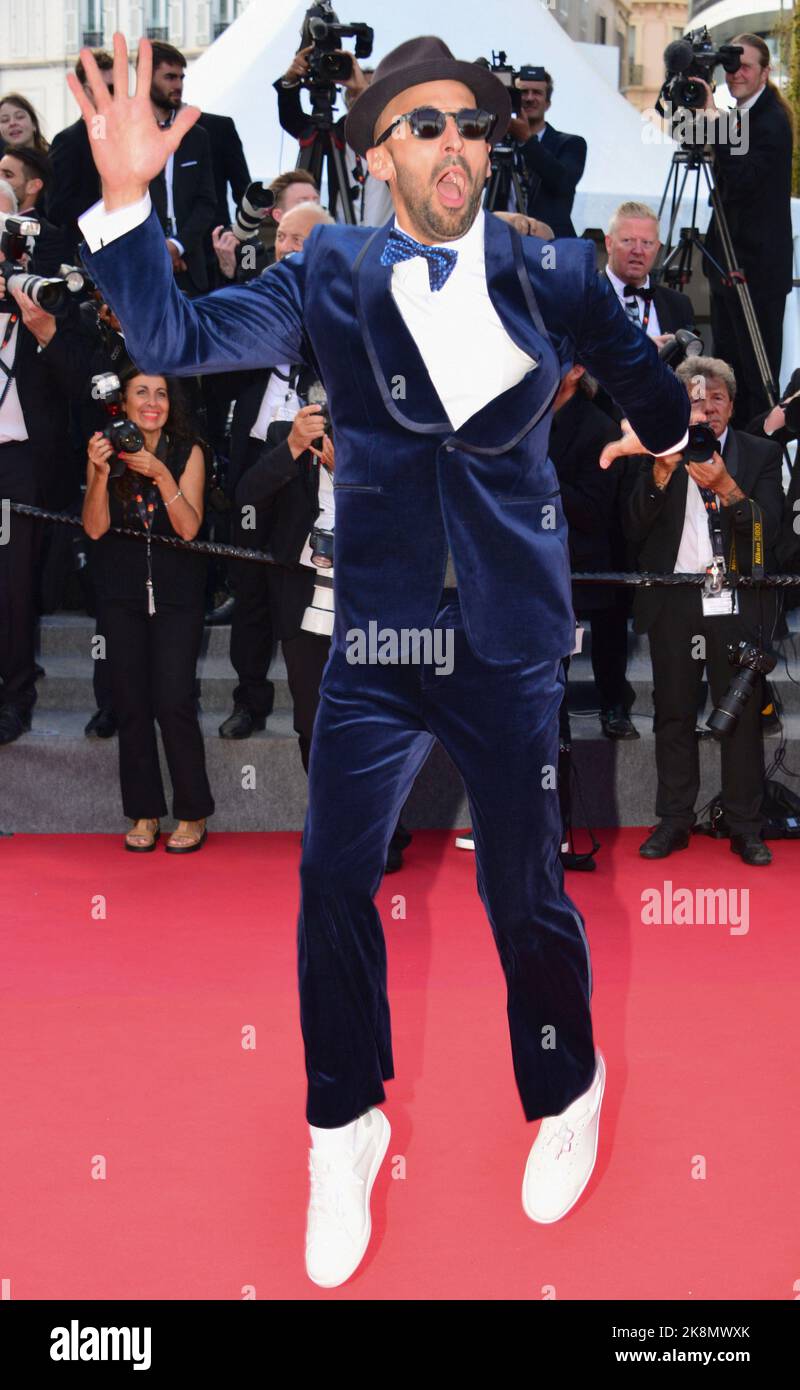 The artist JR 75th anniversary celebration Cannes Film Festival ...
