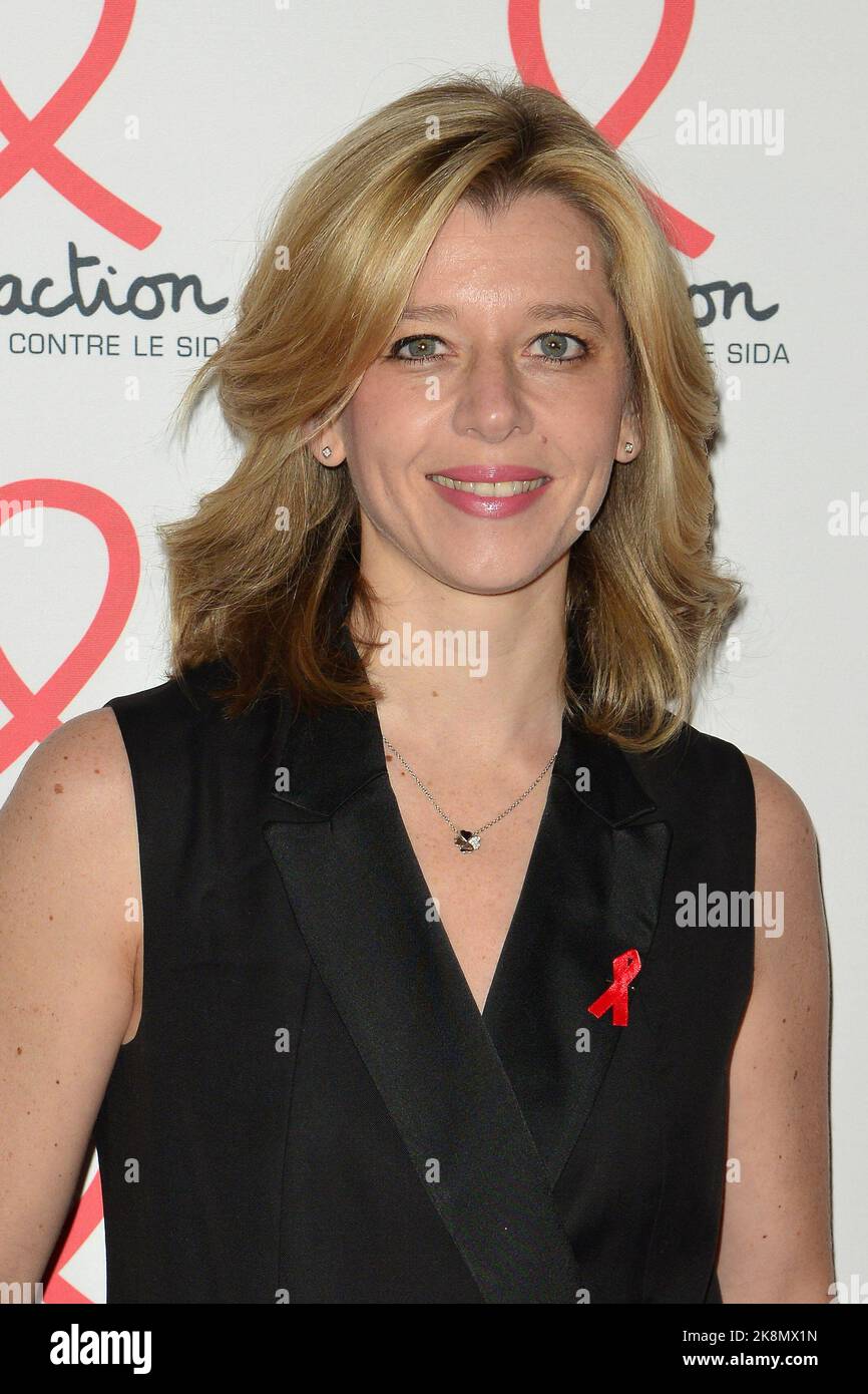 French radio and television journalist Wendy Bouchard at the Sidaction ...
