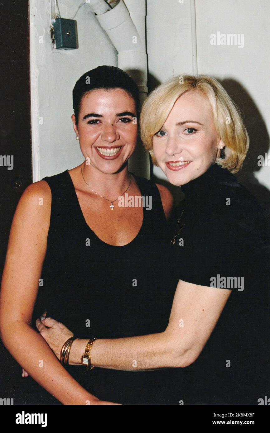 French singer Michèle Torr and her daughter Emilie. September 1999 ...