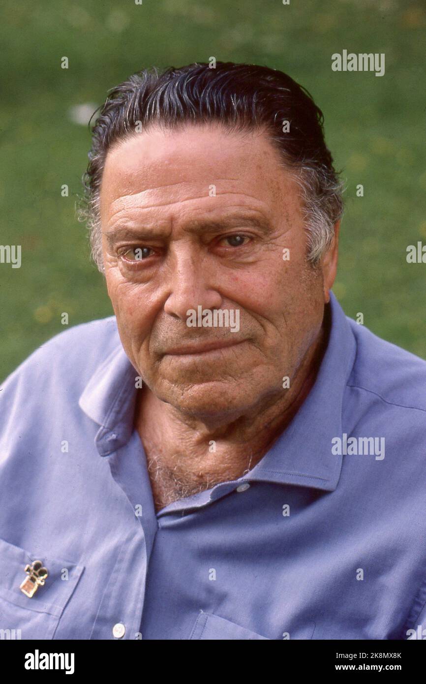 Raf Vallone. Cannes Film Festival, May 1990 Stock Photo - Alamy