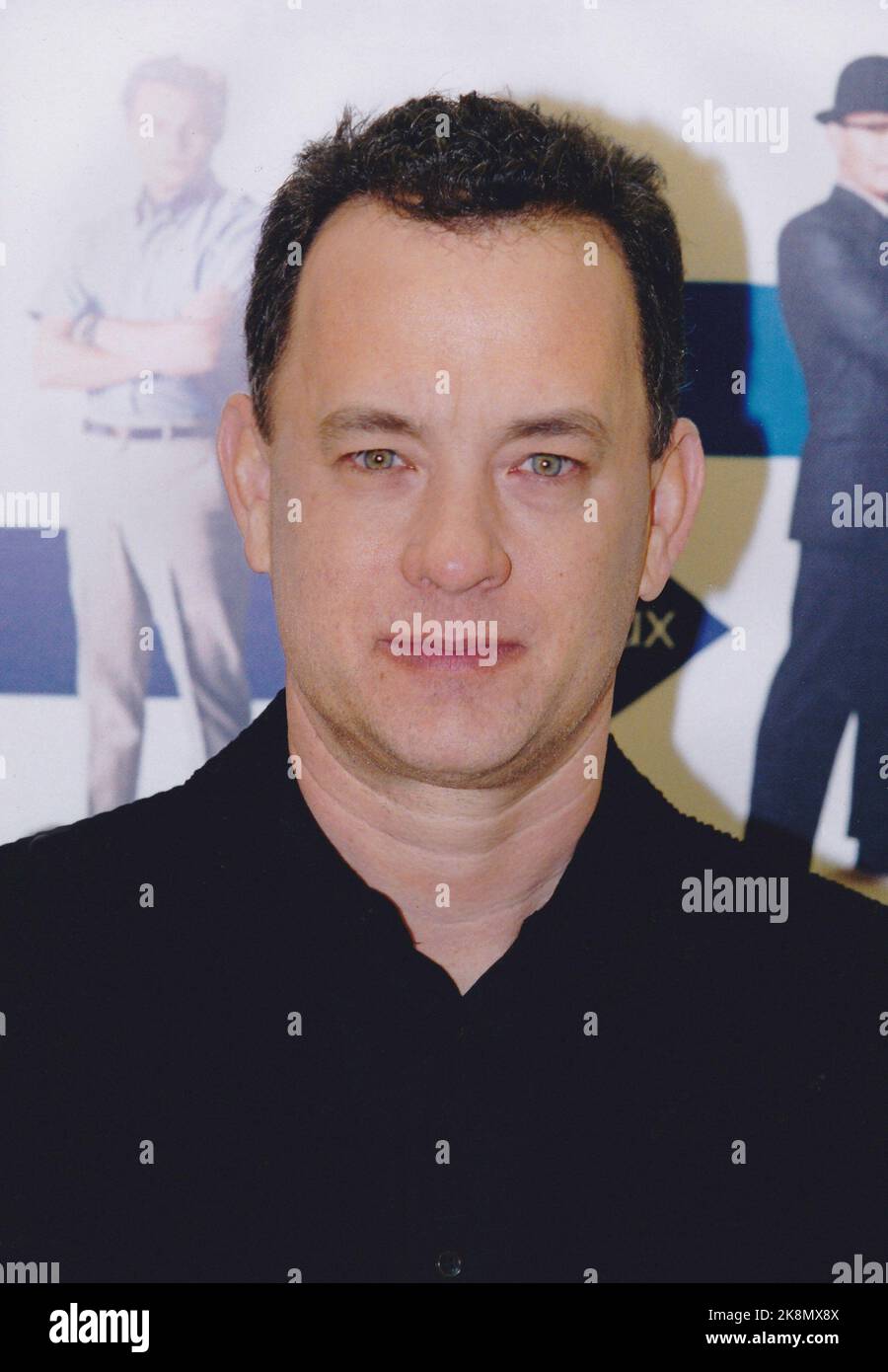 Portrait of American actor Tom Hanks at the premiere of the film ...