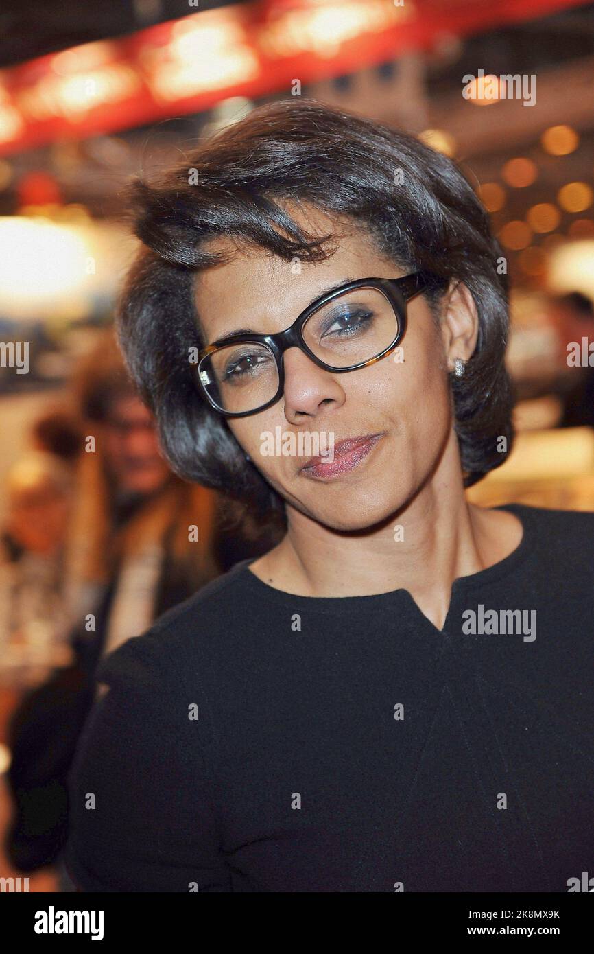 French journalist and politician Audrey Pulvar attending the Salon du ...