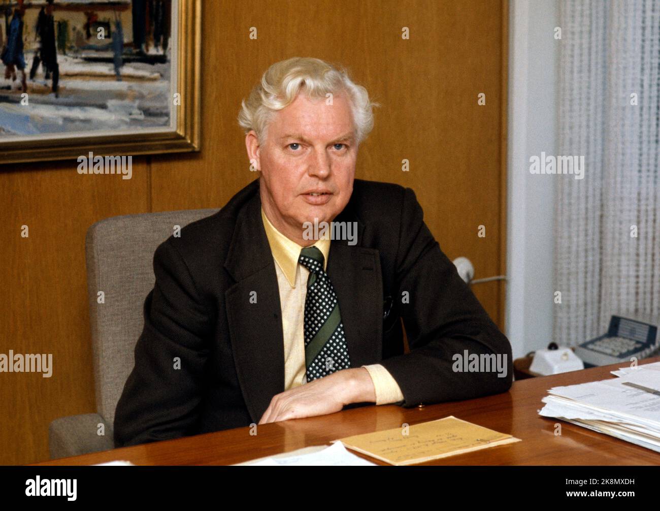 Oslo 1974: OBOS Director Ivar Mathisen. Photo: Arild Hordnes NTB / NTB ...