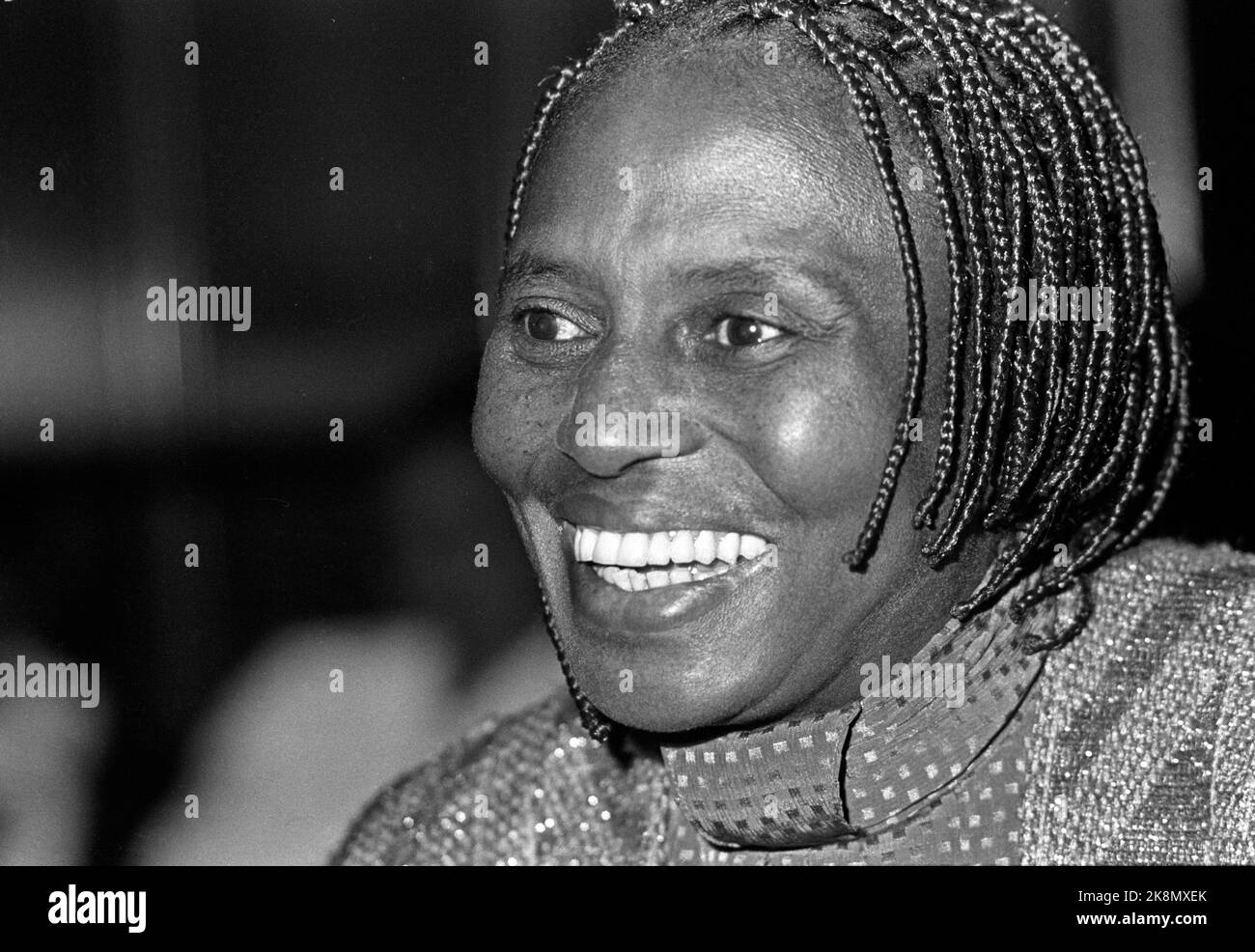 Oslo 19841214. South African exile artist Miriam Makeba is in Oslo to ...