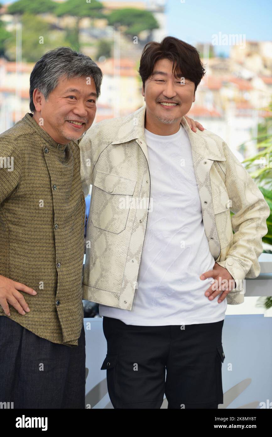Hirokazu Koreeda, Song Kang-ho Photocall of the film 'Broker' 75th Cannes Film Festival May 27 ...