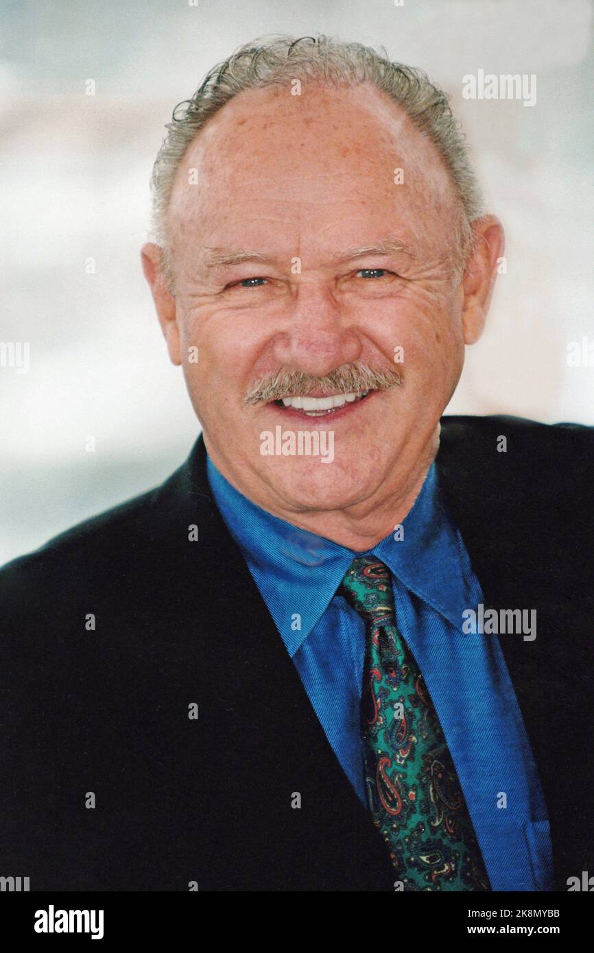 Portrait of the American actor Gene Hackman during the presentation of ...