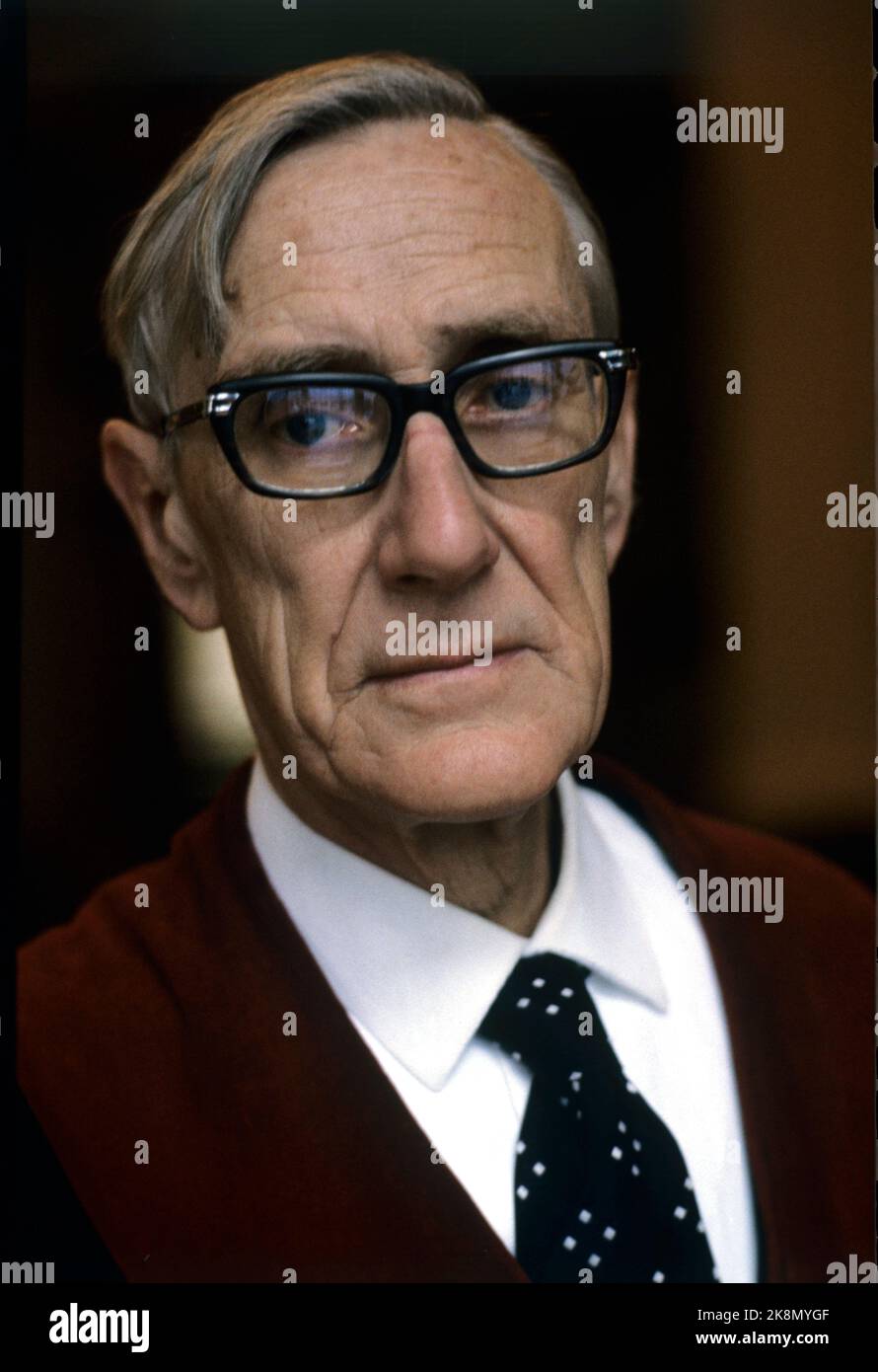 Oslo 1982 Supreme Court Judge Carl Stabel (F 9/2 1912 in Oslo, d 3/11 ...