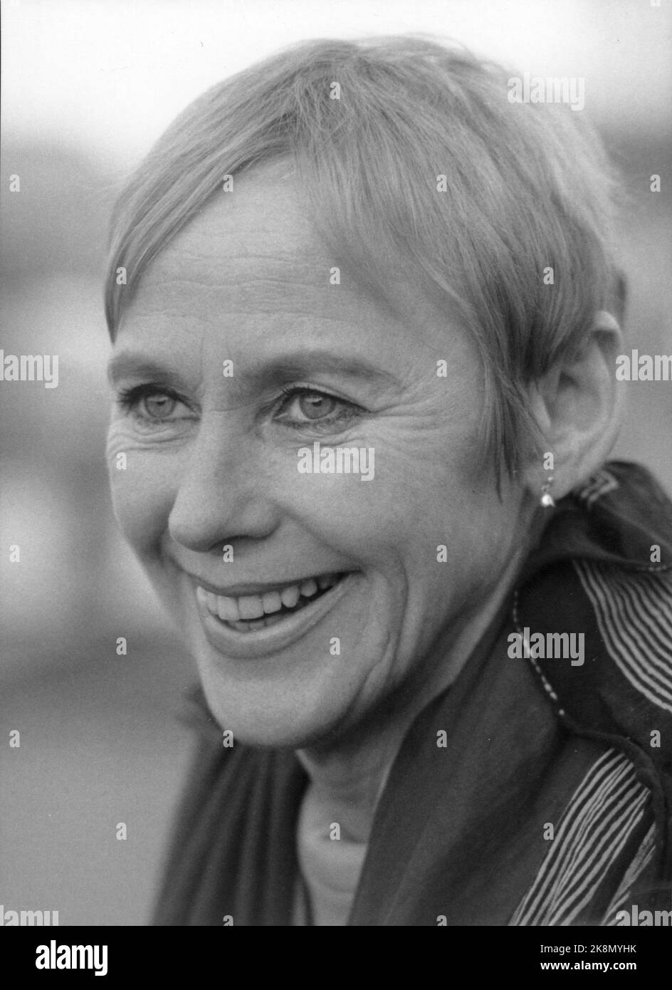 19871127: Henny Moan. Norwegian actor. Born 1936. NTB archive Stock ...
