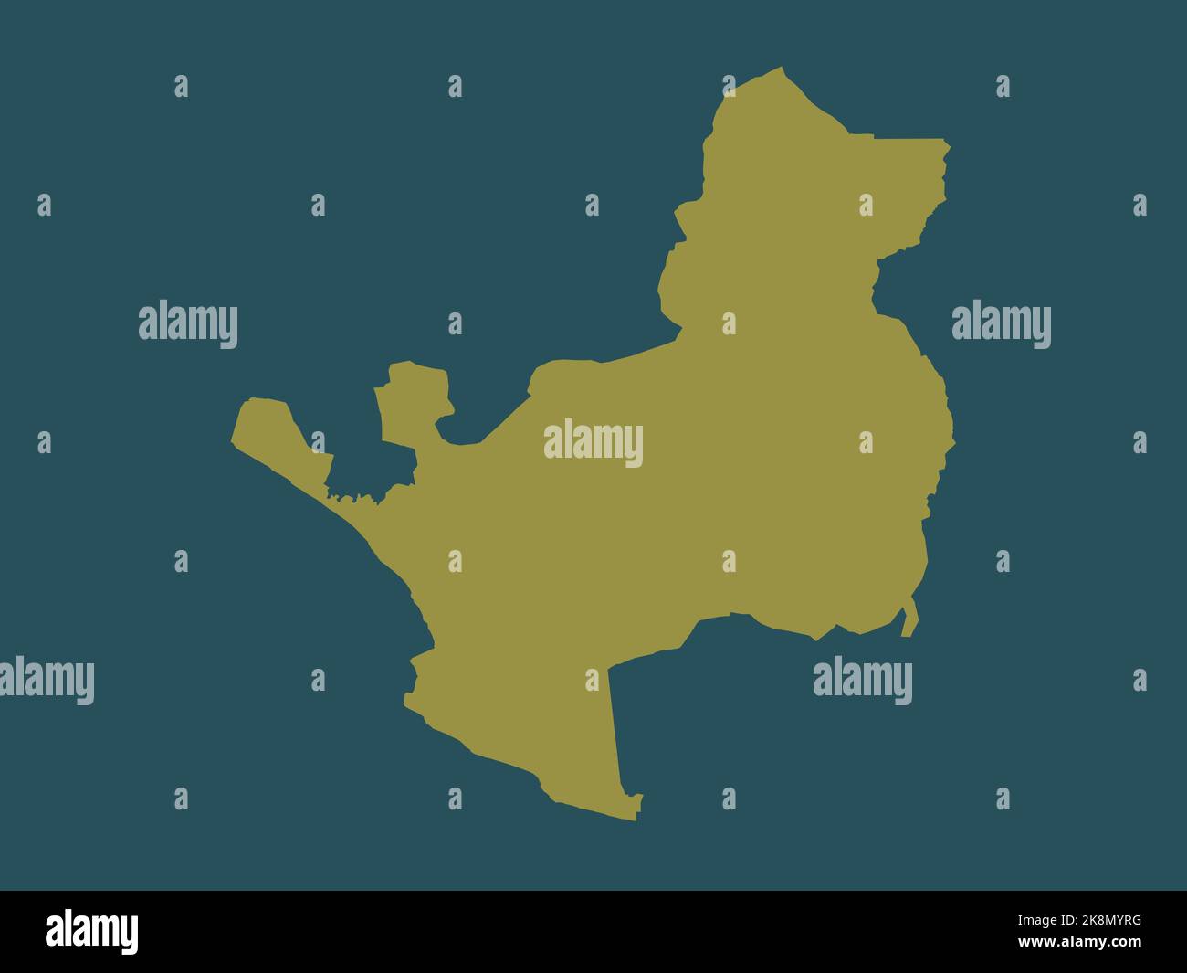Montserrado map hi-res stock photography and images - Alamy