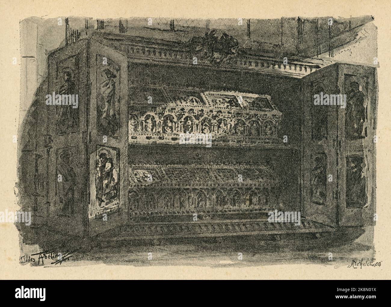 In the tomb of charlemagne at aachen hi-res stock photography and ...