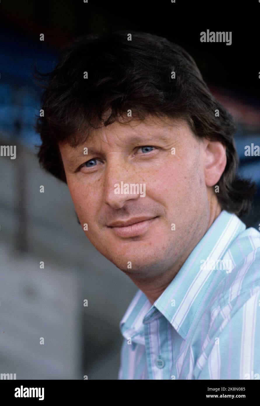 Oslo 19880710. Ingvar Stadheim, national team coach in football ...